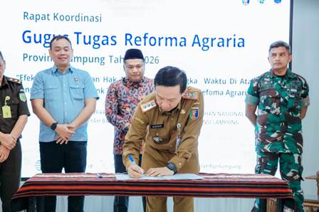 Percepat Reforma Agraria, Pemprov Lampung Optimalkan Skema HPL Badan ...